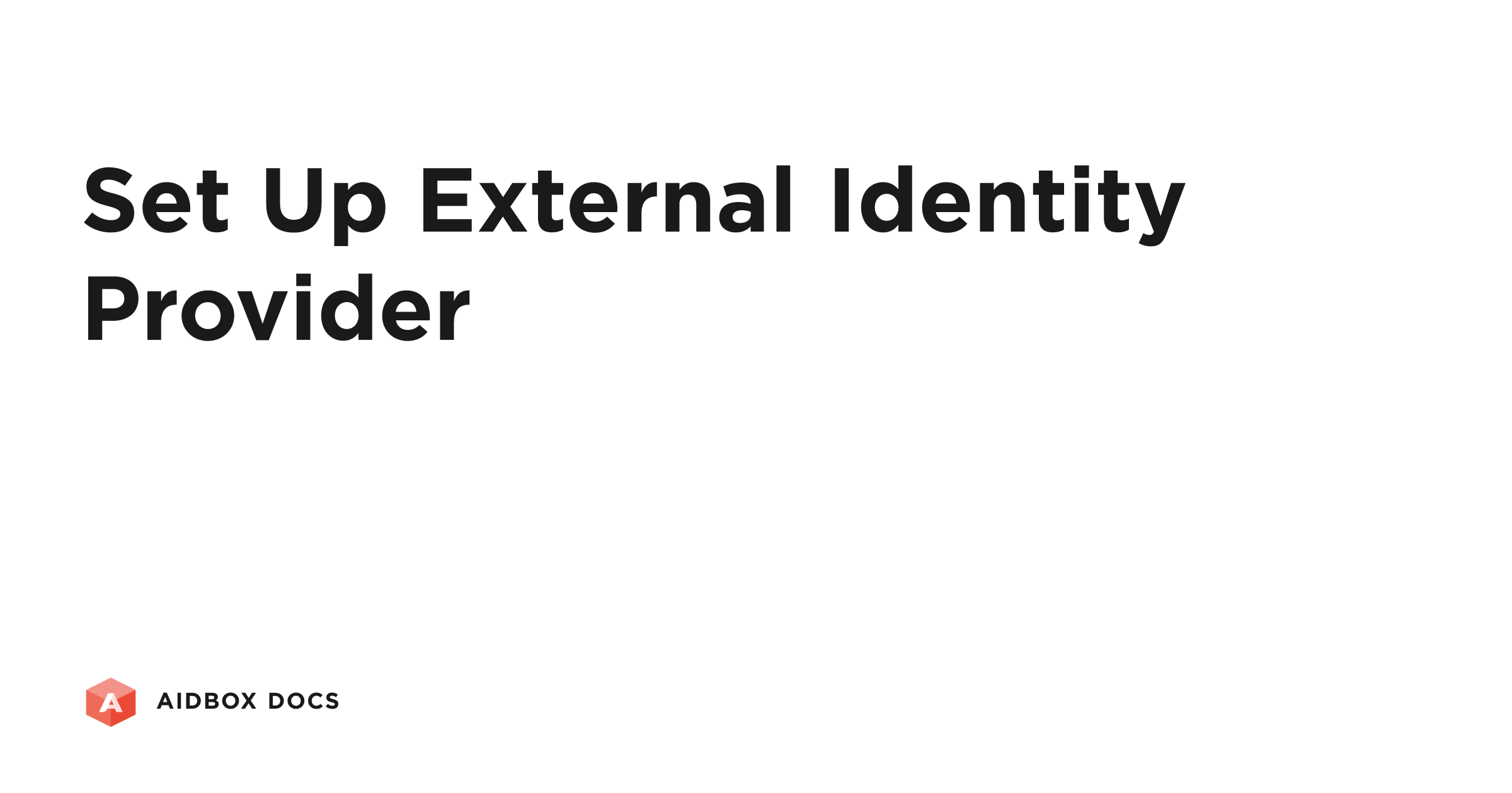 SSO with External OAuth Identity Provider | Aidbox Docs